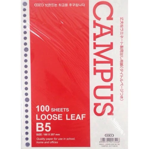 Jual Kiky Loose Leaf POLOS B5 100 Lembar Kertas Binder Isi Refil Binder B5 - SATUAN | Shopee ...