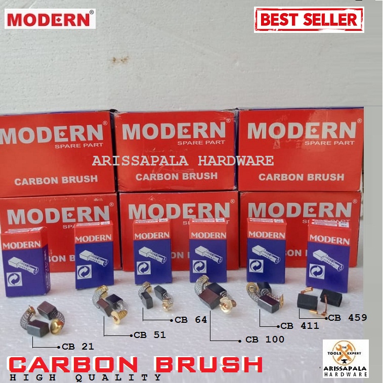Jual Carbon Brush Arang Areng Kul Spul Bostel CB 21 CB 51 CB 100 CB 64 ...