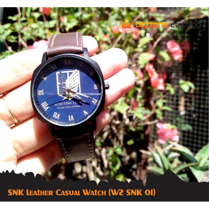 Jual Jam Tangan Anime Attack on Titan Naruto One Piece Death Note Black ...