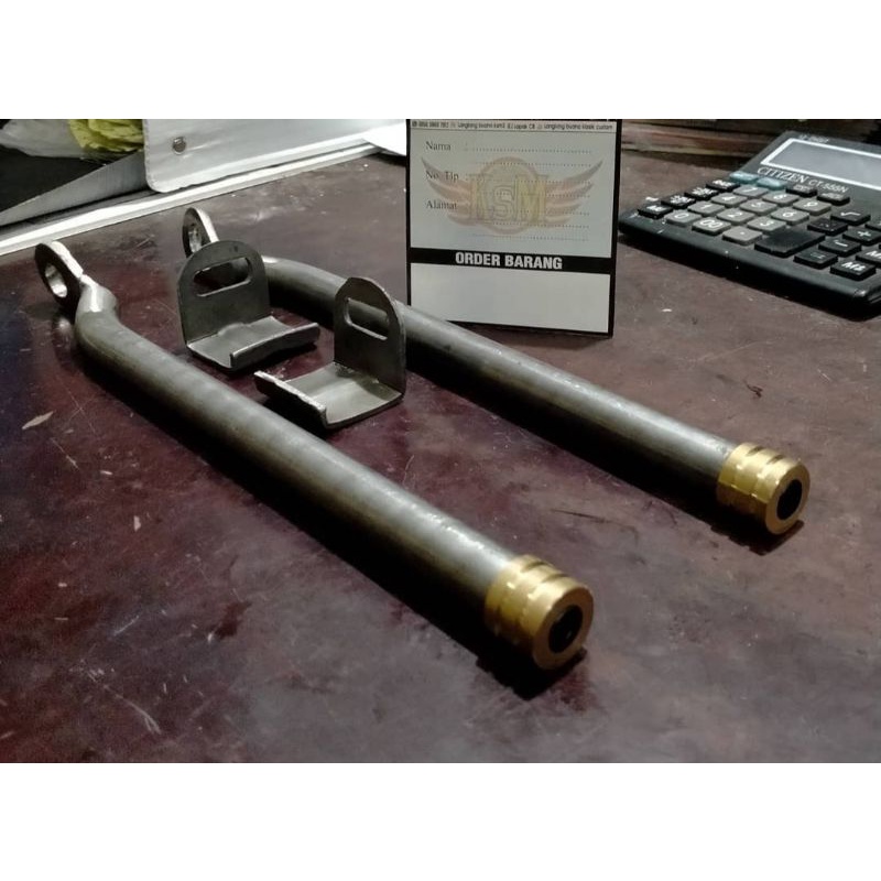 Jual Behel CB Panjang Besi Polos Ring Kuningan begel cb besi ring ...