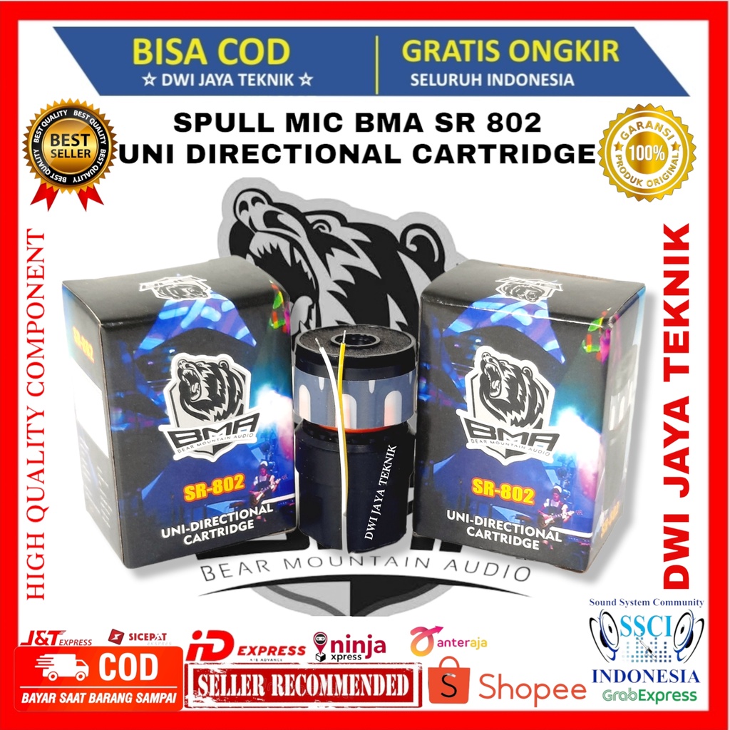 Jual SPOOL MICROPHONE BMA SR 802 ORIGINAL / SPUL MIC | Shopee Indonesia