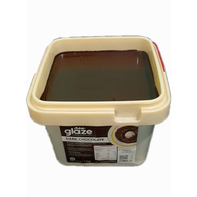 Jual repack glaze collata original 200gr dark chocolate rasa coklat ...