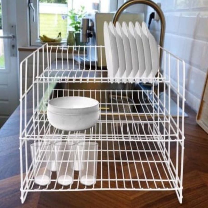 Jual 2351 RAK PIRING BESI SUSUN 3 NAGAMAS | Shopee Indonesia