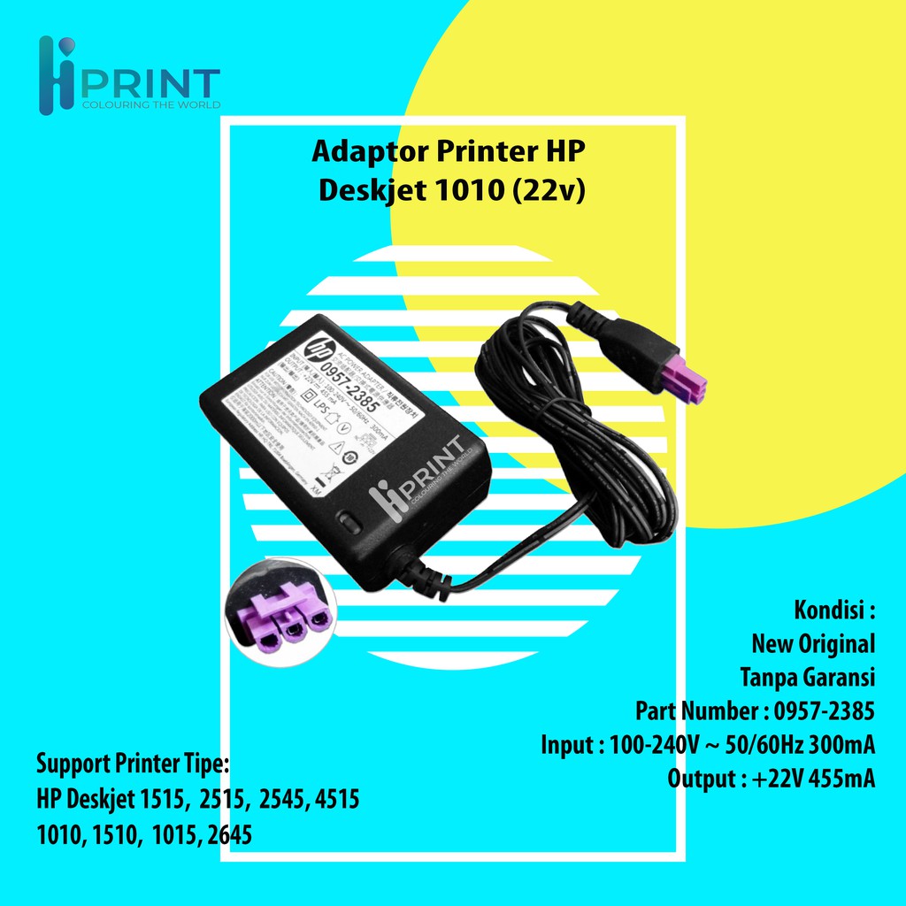 Jual Adaptor 22v Printer HP Deskjet 1010 1510 1015 2545 2645 1515 4515 ...