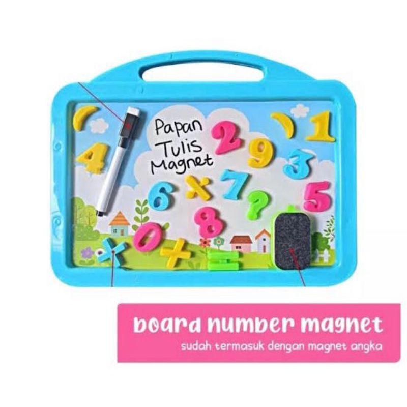 Jual MAINAN PAPAN MAGNET PLUS ANGKA - MAINAN EDUKASI ANAK PAPAN ...