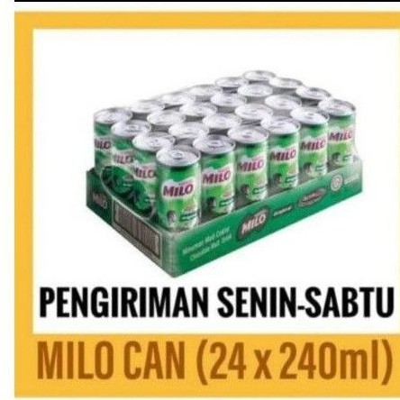 Jual Susu Milo Can Kaleng isi 24kaleng 240ML | Shopee Indonesia