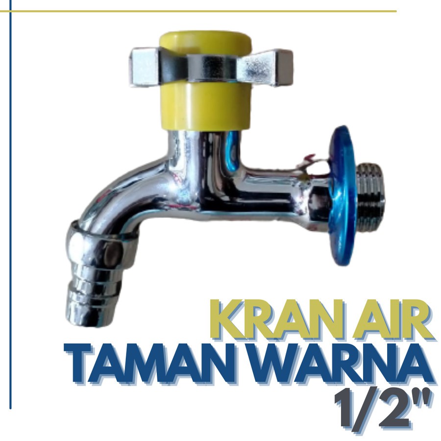 Jual KRAN AIR TAMAN STAINLESS KERAN TAMAN WARNA 1/2 INCH KRAN TEMBOK ...