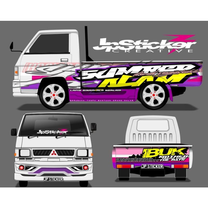 Jual stiker cutting l300 .untuk kanan kiri pilih 2 produk | Shopee ...