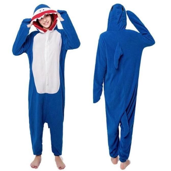 Jual Termantab] KOSTUM ONESIE SHARK HIU UKURAN DEWASA | Shopee Indonesia