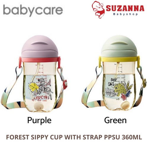 Jual BABYCARE FOREST SIPPY CUP WITH STRAP PPSU 360ML | Shopee Indonesia
