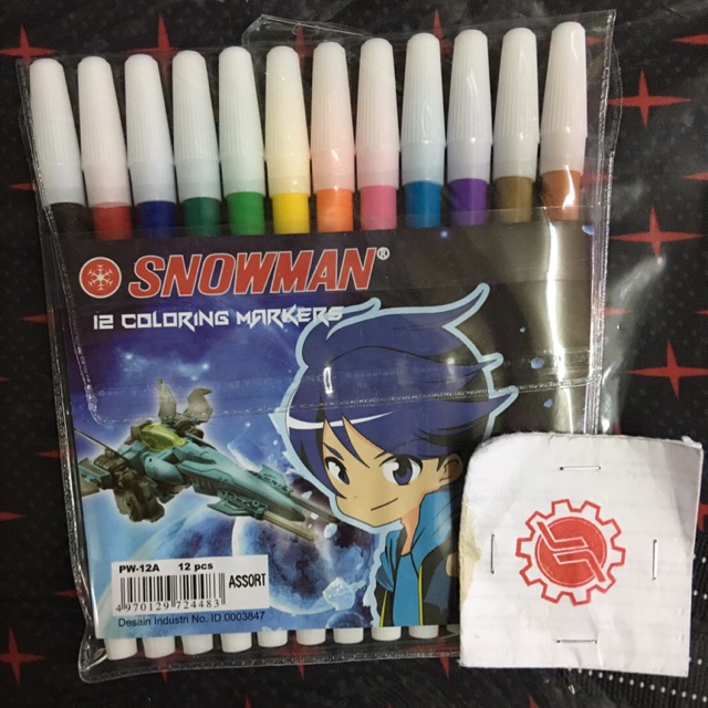 Jual Spidol snowman 12 warna | Shopee Indonesia