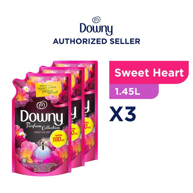 Jual Downy Parfum collection Pewangi dan Pelembut Pakaian Sweetheart 3 x 1.45 L | Shopee Indonesia
