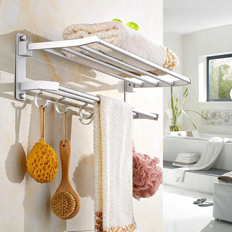 Jual RAK HANDUK 2 TINGKAT HANGER BATH TOWEL KAMAR MANDI TEMPAT ...