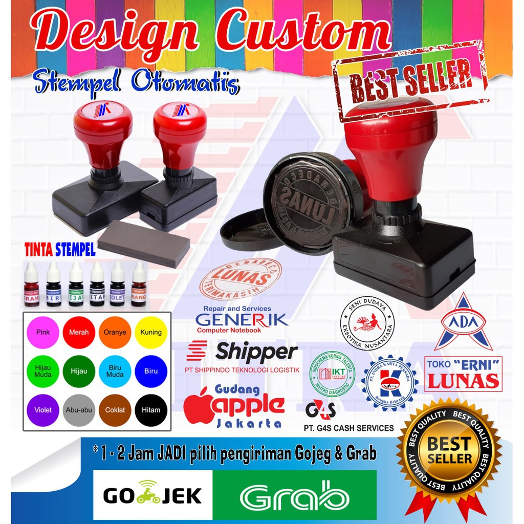 Jual STEMPEL WARNA TANPA BANTALAN MURAH DAN BERKUALITAS | Shopee Indonesia