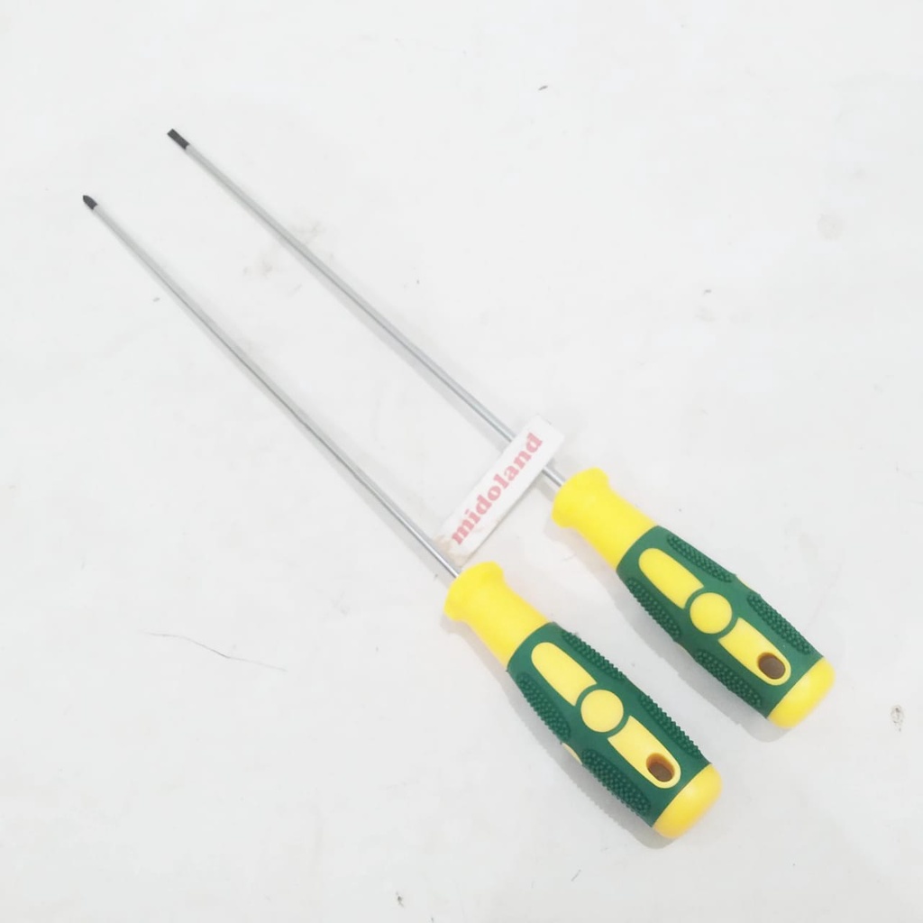 Jual Obeng Bagus 4*200 (-)(+) Min Plus Panjang 20cm 8 inch Set 2pcs ...