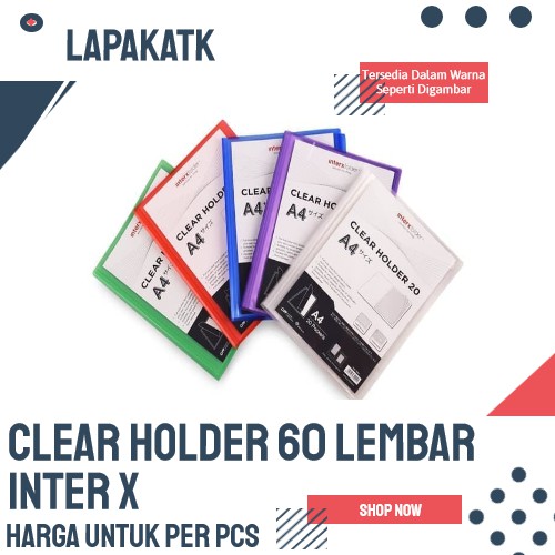 Jual CLEAR HOLDER DOKUMEN KEEPER A4 60 INTER-X++ | Shopee Indonesia