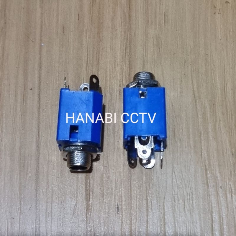 Jual Soket Akai Stereo Mono Socket Segi Biruv + Ring Mur | Shopee Indonesia