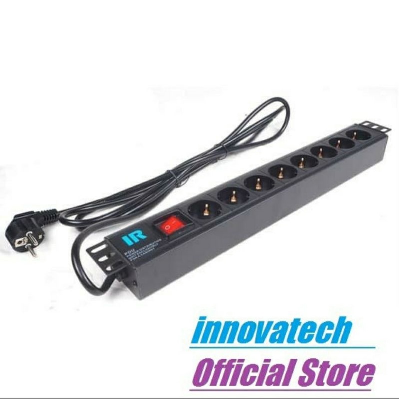 Jual Indorack PDU8G pdu 8outlet Germany schuko Surge | Shopee Indonesia