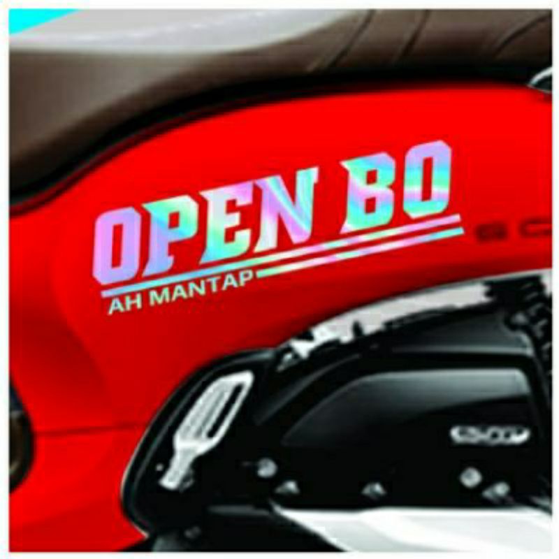Jual stiker OPEN BO bodi scoopy/ All motor | Shopee Indonesia