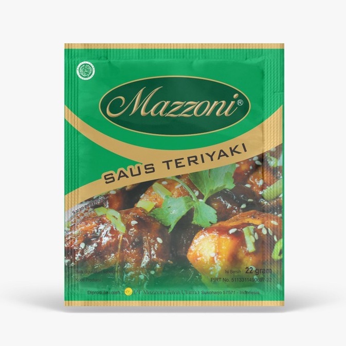 Jual Bumbu Mazzoni Sachet 22gr Saus Tiram / mazoni Saus Teriyaki / Saus ...