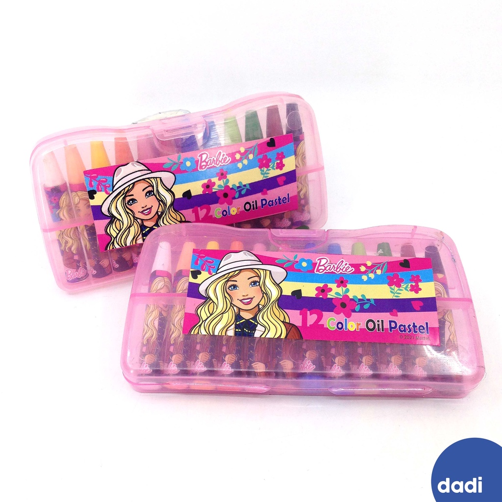 Jual Barbie Oil Pastel 12 color Crayon 12 warna Alat Mewarnai krayon ...