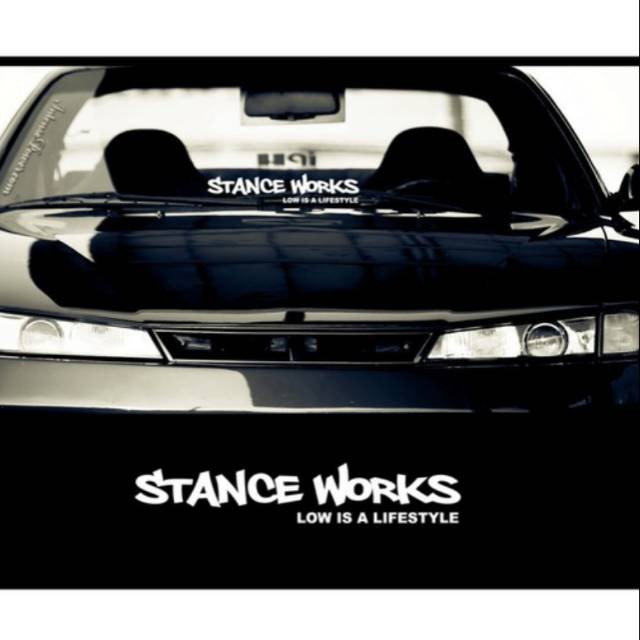 Jual Sticker STANCE WORKS Low is a Lifestyle Sticker Kaca Mobil Sticker ...