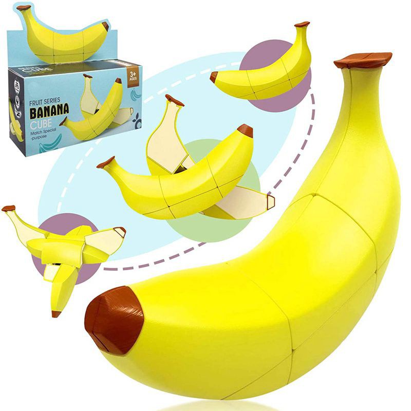 Jual BANANA MAGIC CUBE KUBUS PUTAR PISANG FRUIT PUZZLE 3D RUBIK BUAH ...