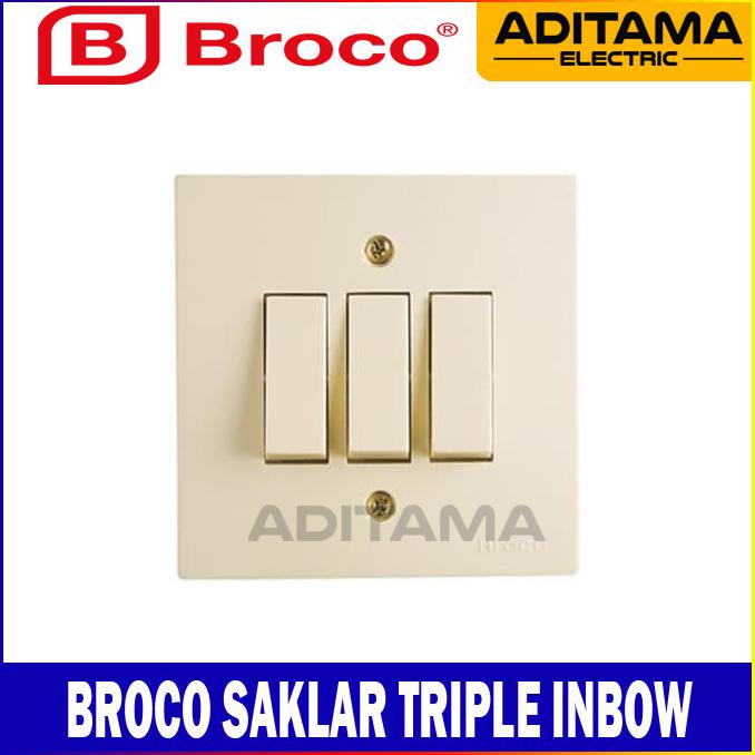 Jual Dijual Saklar Triple Broco/Broco Saklar Triple Ib-6613 Bagus ...