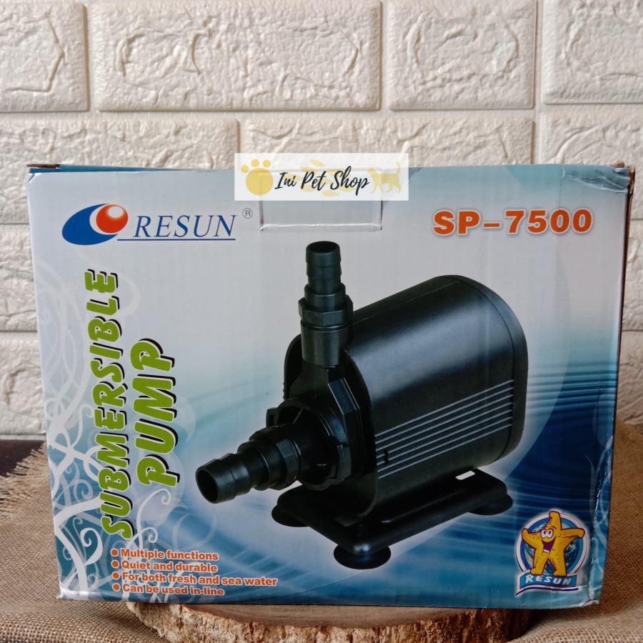 Jual RESUN SP 7500 SUBMESRIBLE PUMP POMPA AIR CELUP KOLAM AQUARIUM ...