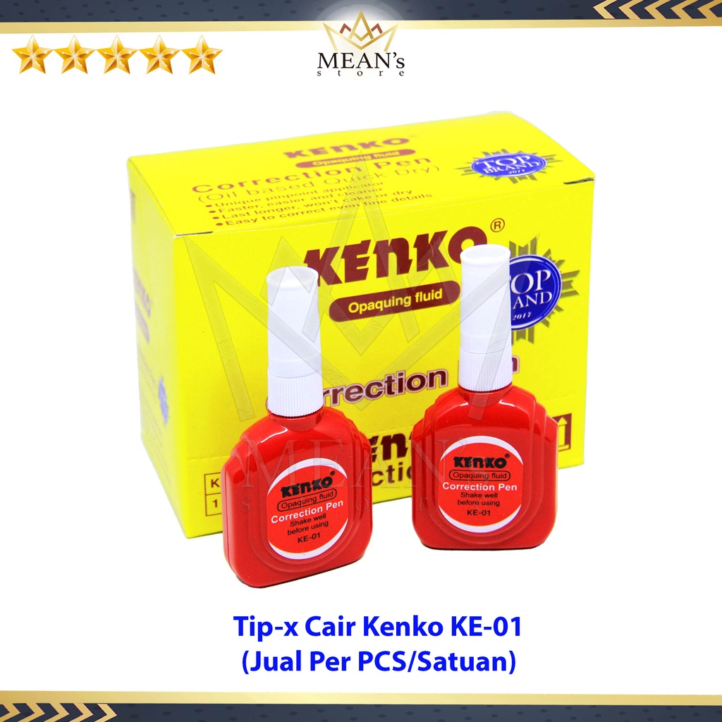 Jual Tip-x Cair Kenko KE-01 / Correction Pen Fluiid / Tip-Ex Satuan ...