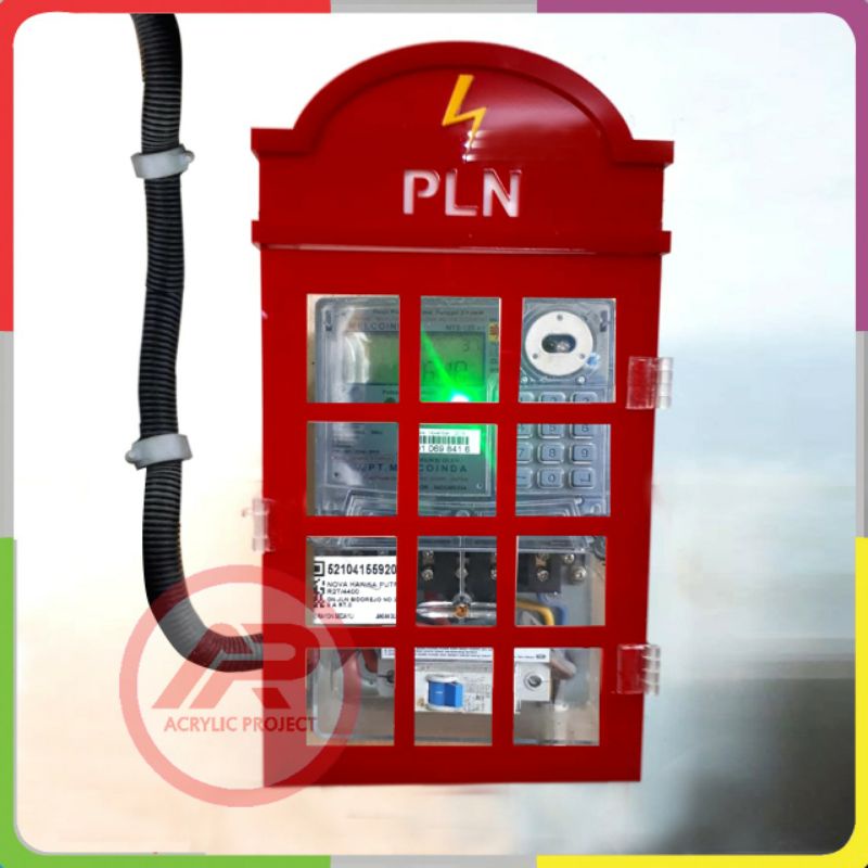 Jual BOX METERAN LISTRIK TOKEN , MODEL BRITISH TELEPHONE BOOTH (token ...