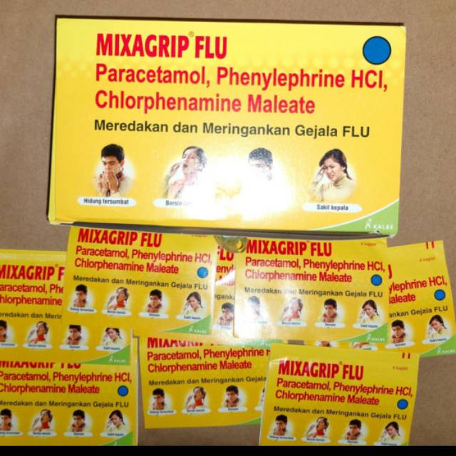 Jual MIXAGRIP FLU BATUK PER STRIP (ISI 4 KAPLET) | Shopee Indonesia