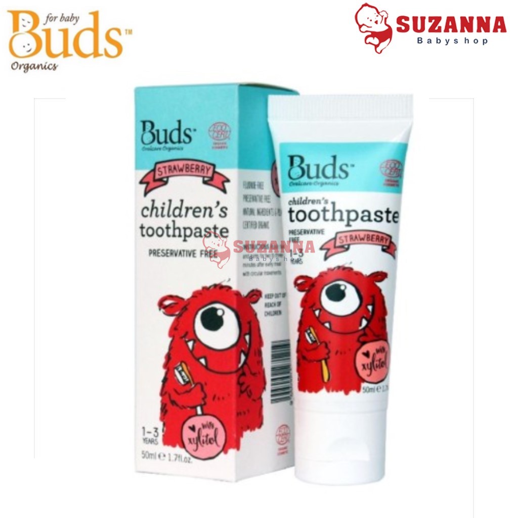 Jual Buds Children"s Toothpaste 1-3 Tahun || Strawberry W/Xylitol 50 ML ...