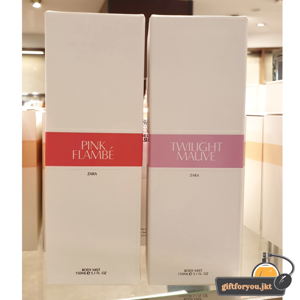 Jual Body Mist Zara Pink Flambe Twilight Mauve 150 ml Original Parfum ...