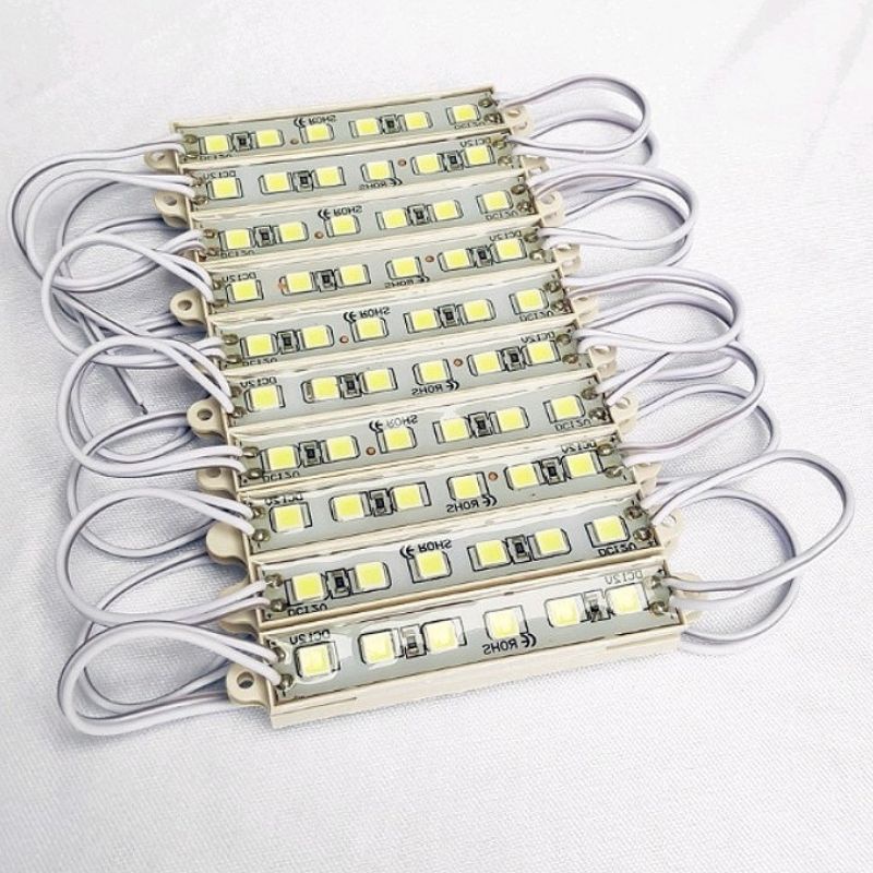 Jual Lampu LED 6 Mata Modul 5054 Waterproof 12V Warna Putih | Shopee ...