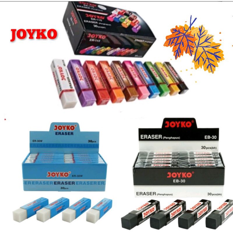 Jual Joyko Penghapus Pensil Putih Hitam Warna Eraser Hapusan Besar 1 pcs Bagus Murah | Shopee ...