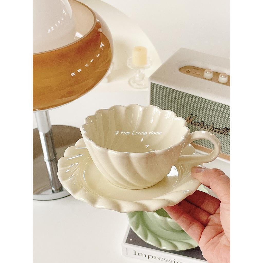 Jual BLOOMS Cup & Saucer/Aesthetic Tea Cup Korean Style/Cangkir Teh ...