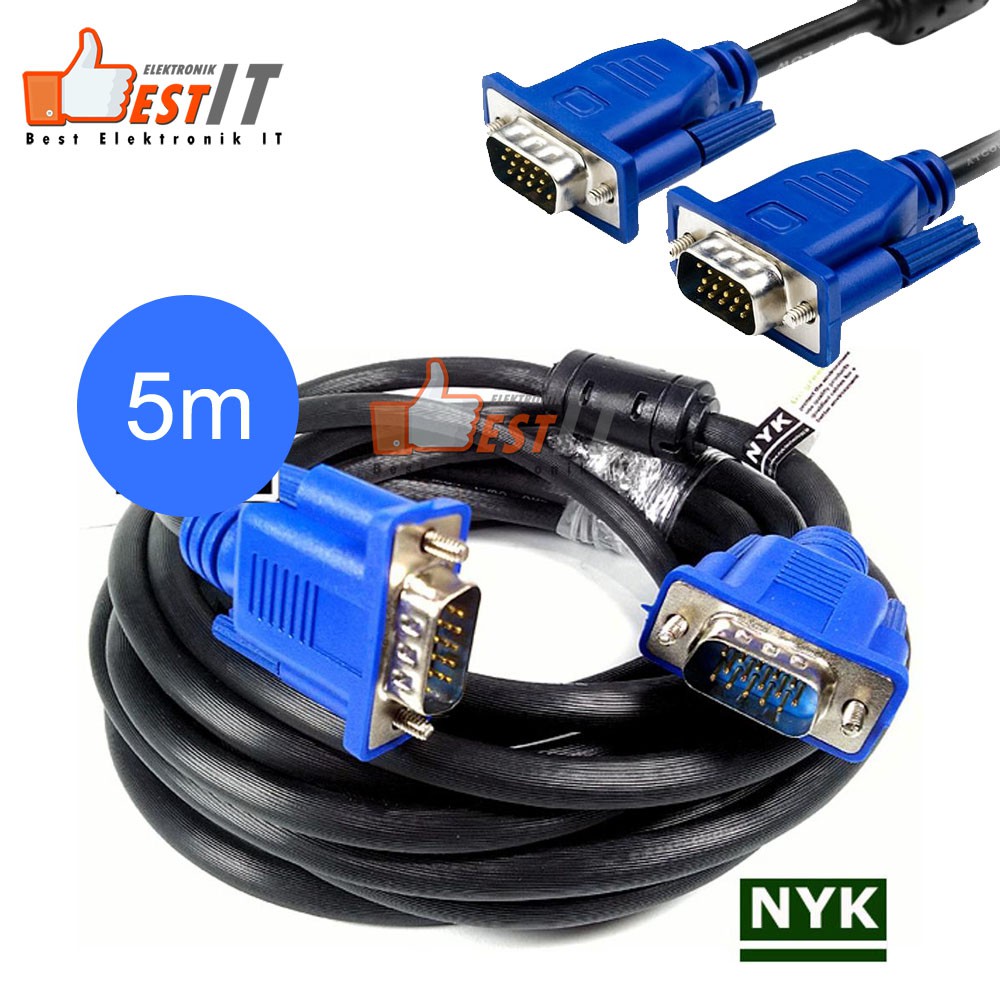 Jual Kabel VGA 5 meter NYK | Shopee Indonesia