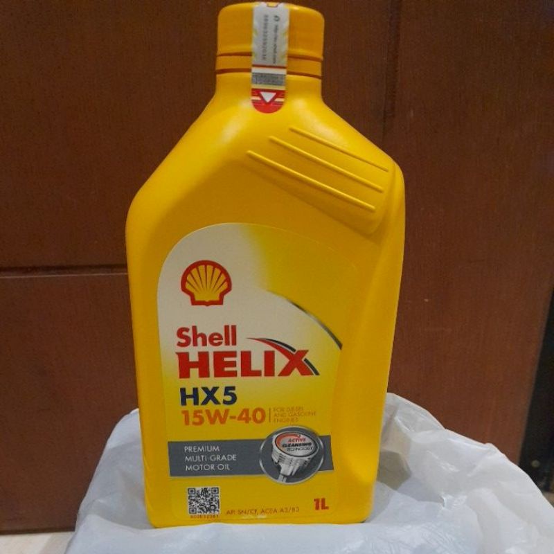 Jual Shell Helix HX5 15w-40 original 1L oli motor vario 125 150 lexi ...