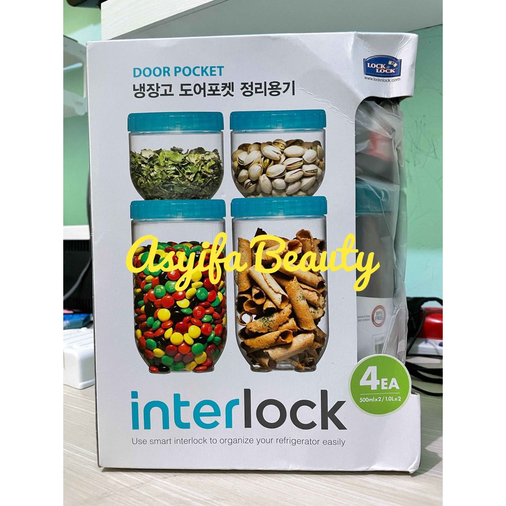 Jual Lock n Lock / Lock & Lock Food Container Interlock Set 4pcs 3 ...