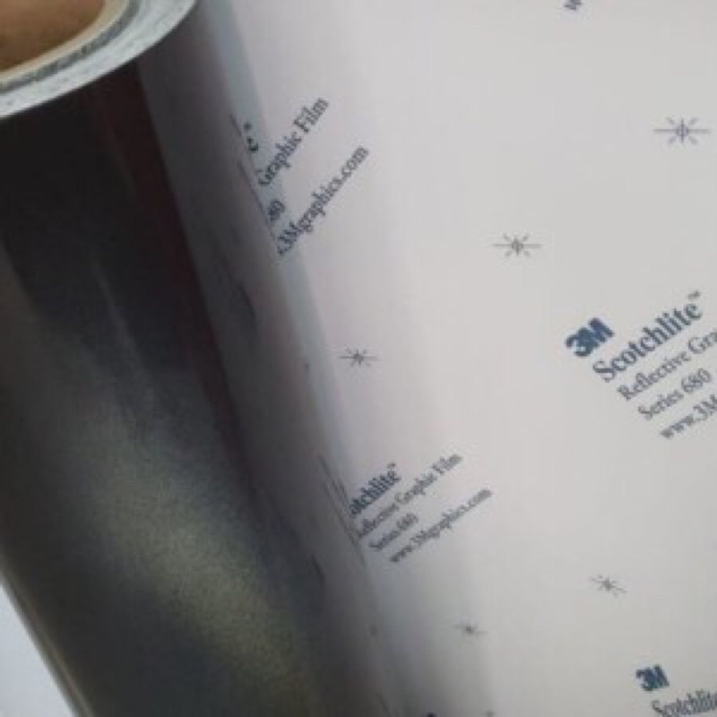 Jual Stiker Sticker 3M 680 85 Black Hitam Reflective Reflektif Nyala ...