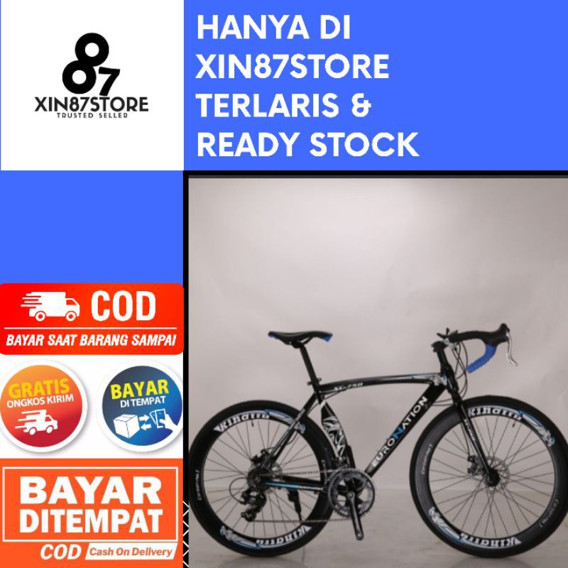 Jual SEPEDA BALAP ROADBIKE EURONATION XC 750 FRAME ALLOY | Shopee Indonesia