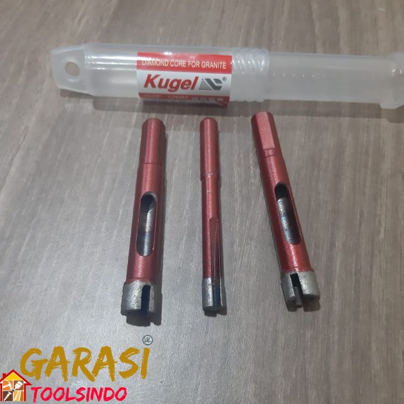 Jual mata bor granit KUGEL diamond core holesaw granite 6 mm 8 mm 10 mm ...