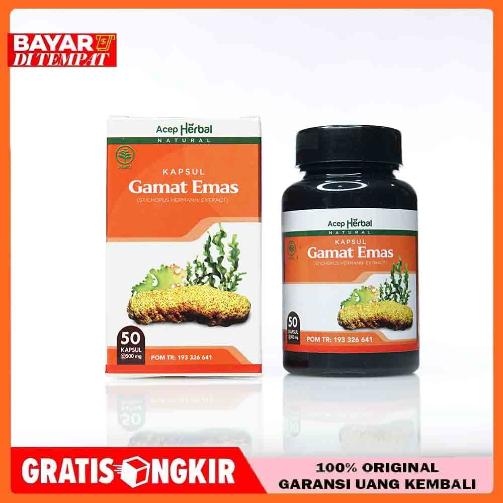 Jual Kapsul Gamat Emas 50 Kapsul, Obat Saraf Kejepit, Obat Sakit ...