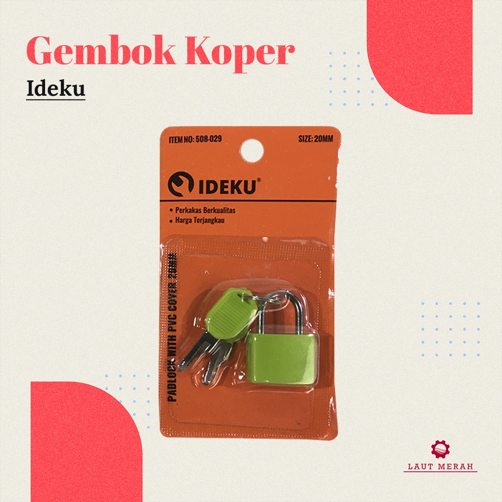 Jual Gembok koper warna warni IDEKU 20mm | Shopee Indonesia
