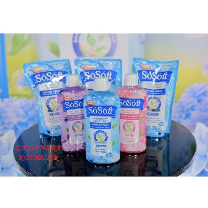 Jual SO SOFT LIQUID DETERGEN - KEMASAN BOTOL / REFFIL - 700 ML | Shopee ...