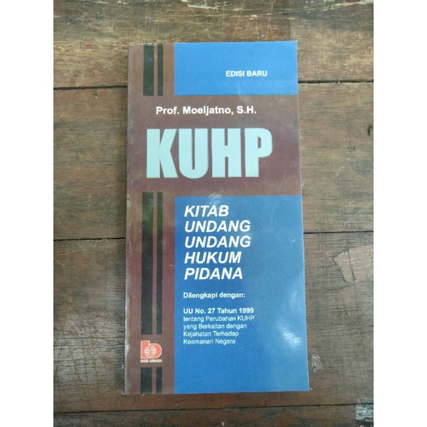 Jual Buku KUHP [KITAB UNDANG UNDANG HUKUM PIDANA] EDISI BARU by PROF ...