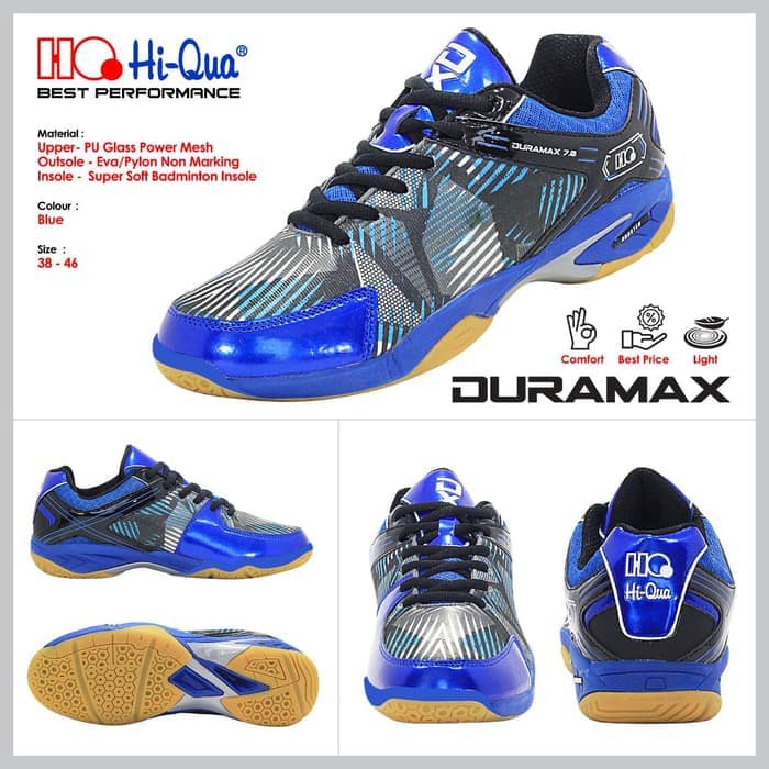 Jual Sepatu Badminton HiQua Duramax Hi-Qua / hi qua | Shopee Indonesia