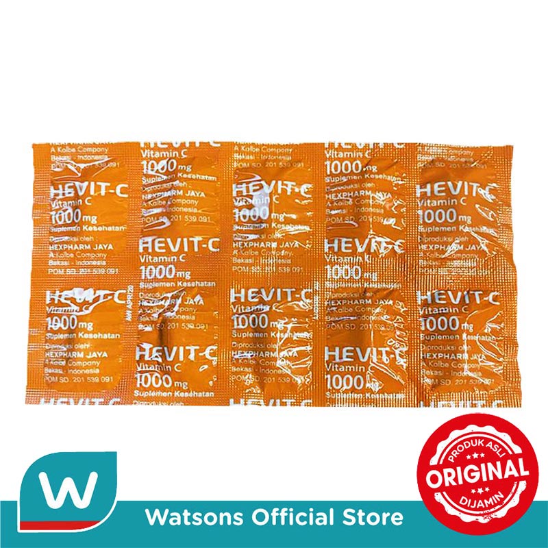 Jual Kalbe Farma Hevit-C Vitamin C 1000 Mg 10 Tablet | Shopee Indonesia