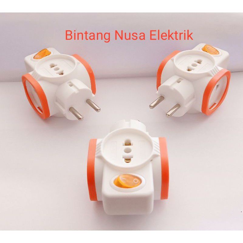 Jual Matsui MT-317S Te Multi 4 Lubang + Saklar/ Steker Te Multi 4 ...